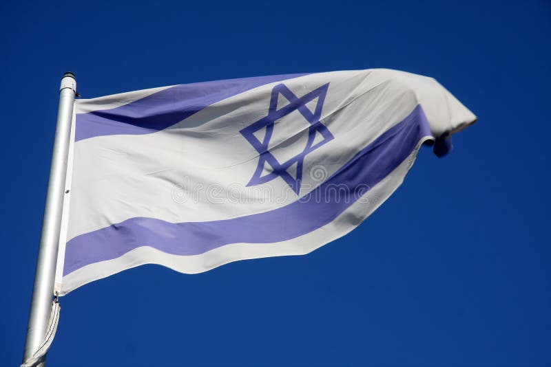 Bandera De Israel - Estrella De David Foto de archivo - Imagen de ...