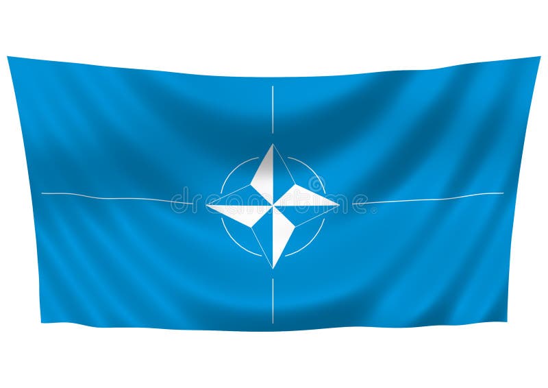 Bandera De La Otan Norteña Organización De Tratados Atlánticos Símbolo ...