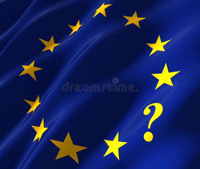 Indicador Del Eu Con El Questionmark Stock de ilustración - Ilustración ...