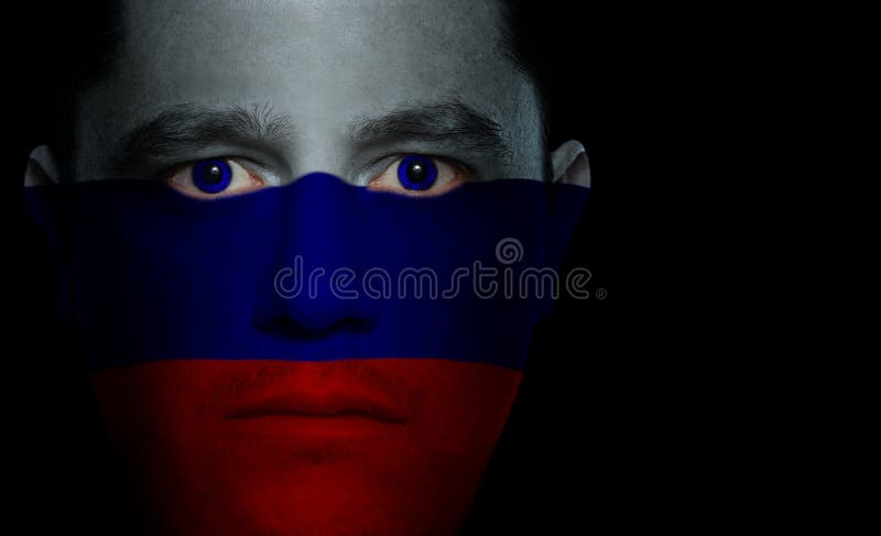 Indicador Ruso - Cara Masculina Imagen de archivo - Imagen de ...