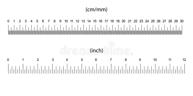 Indicadores De Tamanho Da Régua Ilustração do Vetor - Ilustração de ...
