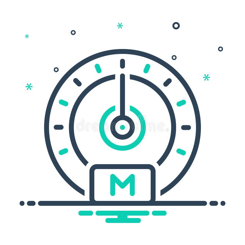 Mix Icon For Indicate, Control And Accelerate Stock Illustration ...