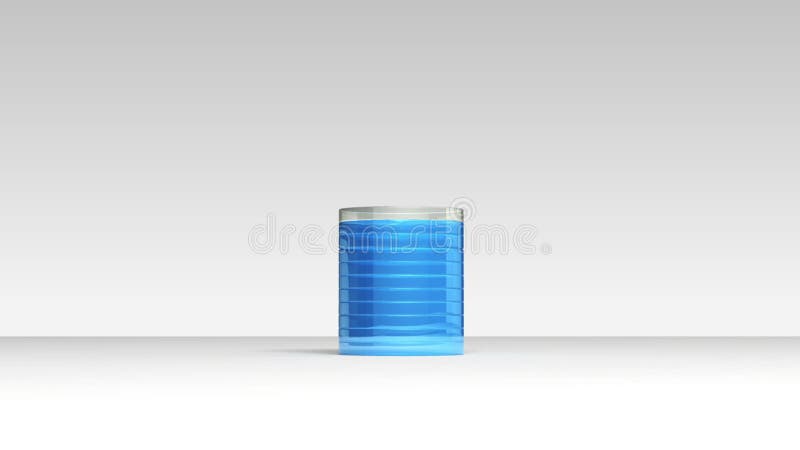 Indicate about 50 Percents, Growing 3D Circle Bar Chart.(included Alpha ...