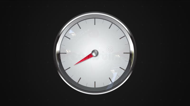 Indicated Eight O Clock Point. Gauge or Watch Animation. Stock Video ...