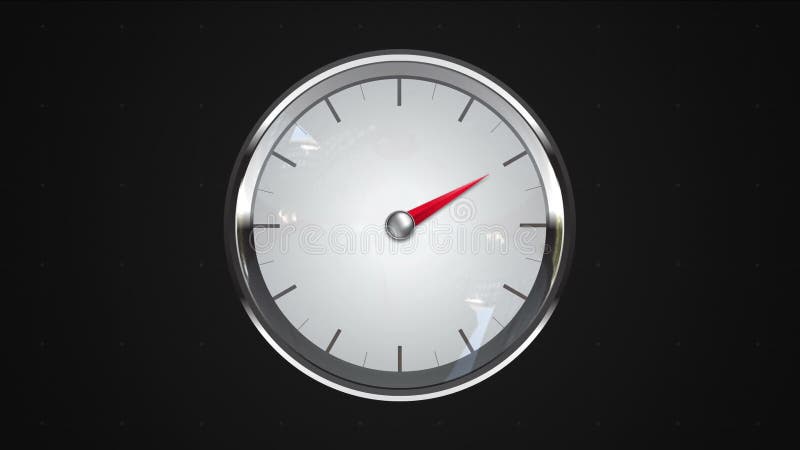 Indicated Two O Clock Point. Gauge or Watch Animation. Stock Footage ...