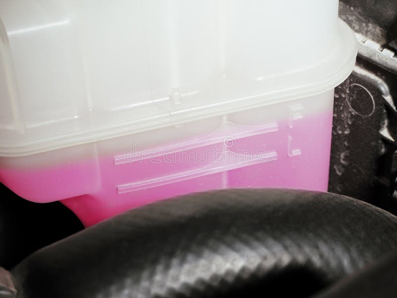 Indicates Full and Low Levels in the Coolant Tank Stock Photo - Image ...