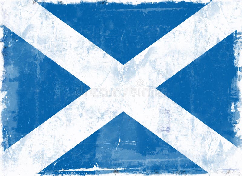 Drapeau De Symbole De L'Ecosse Et De Coeur Illustration Stock ...