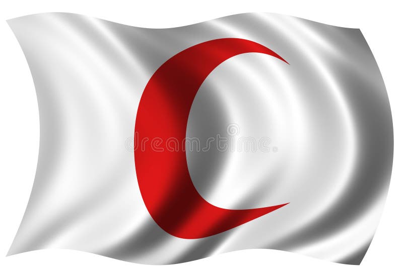 Drapeau de Croix-Rouge photographie éditorial. Illustration du gris ...