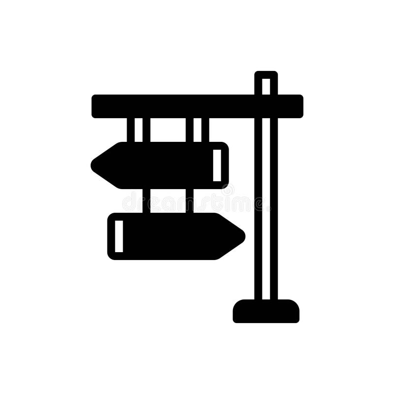 Black Solid Icon for Indication, Signal and Gesture Stock Vector ...