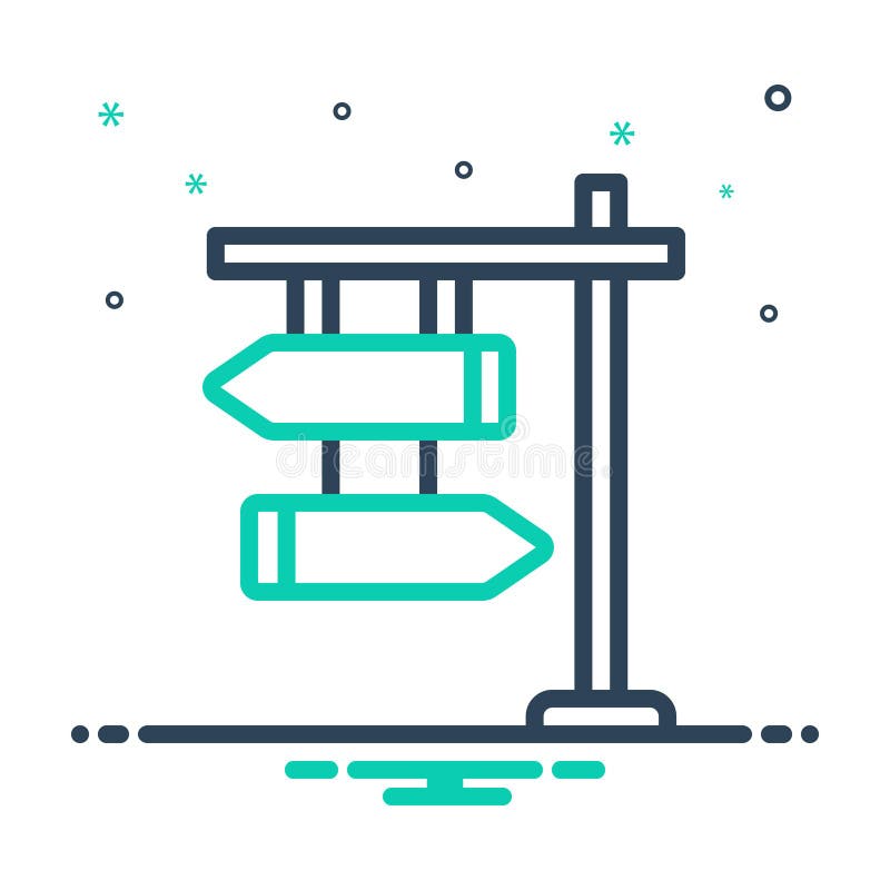 Mix Icon for Indication, Signal and Clue Stock Vector - Illustration of ...