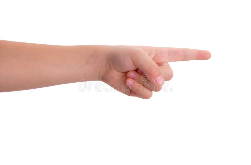 Indication Par Les Doigts D'index D'isolement Image stock - Image du ...