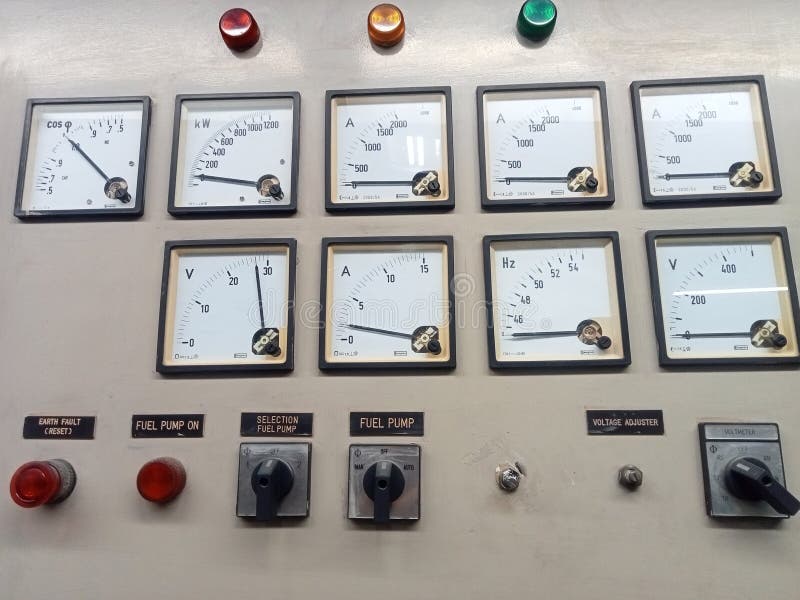 Indication of Voltage, Amperage Hertz and Generator Synchronization for ...
