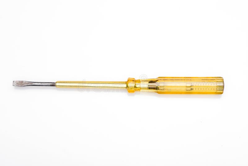 Indicator Screwdriver Close-up. Electrician Tool Stock Image - Image of ...