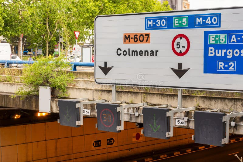 Indicative Urban Traffic Signs Stock Image - Image of business ...