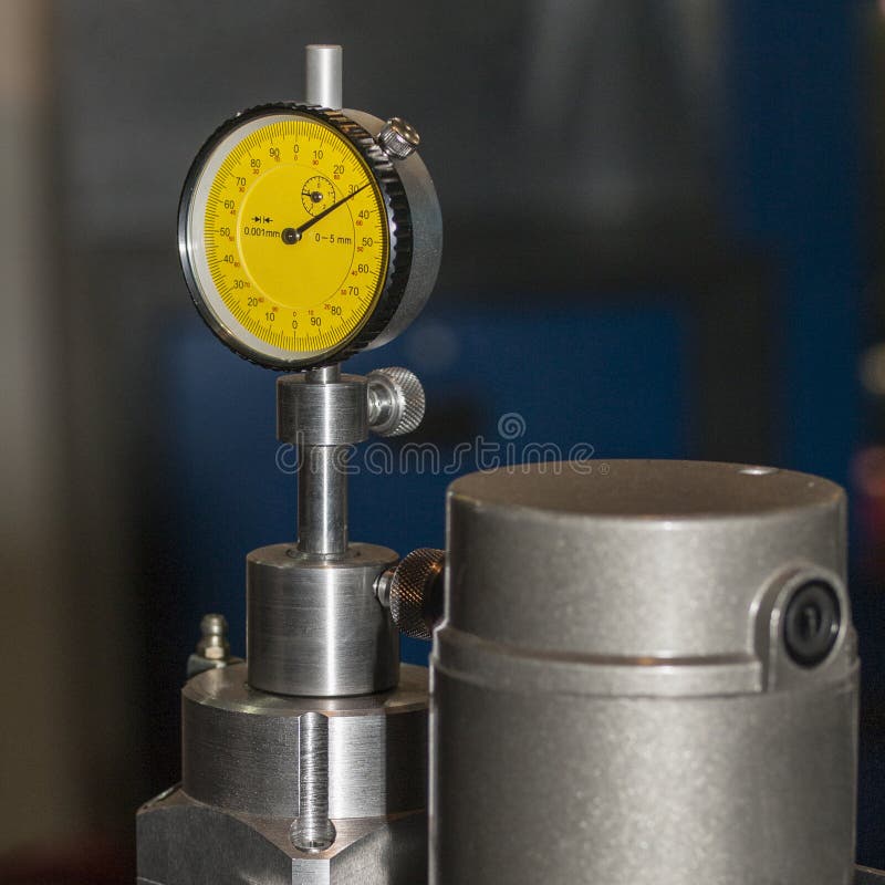 Indicator for Accurate Measurement of Part Dimensions Stock Image ...