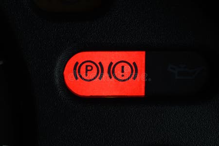 The Indicator on the Dashboard of the Car Brake System Malfunction ...
