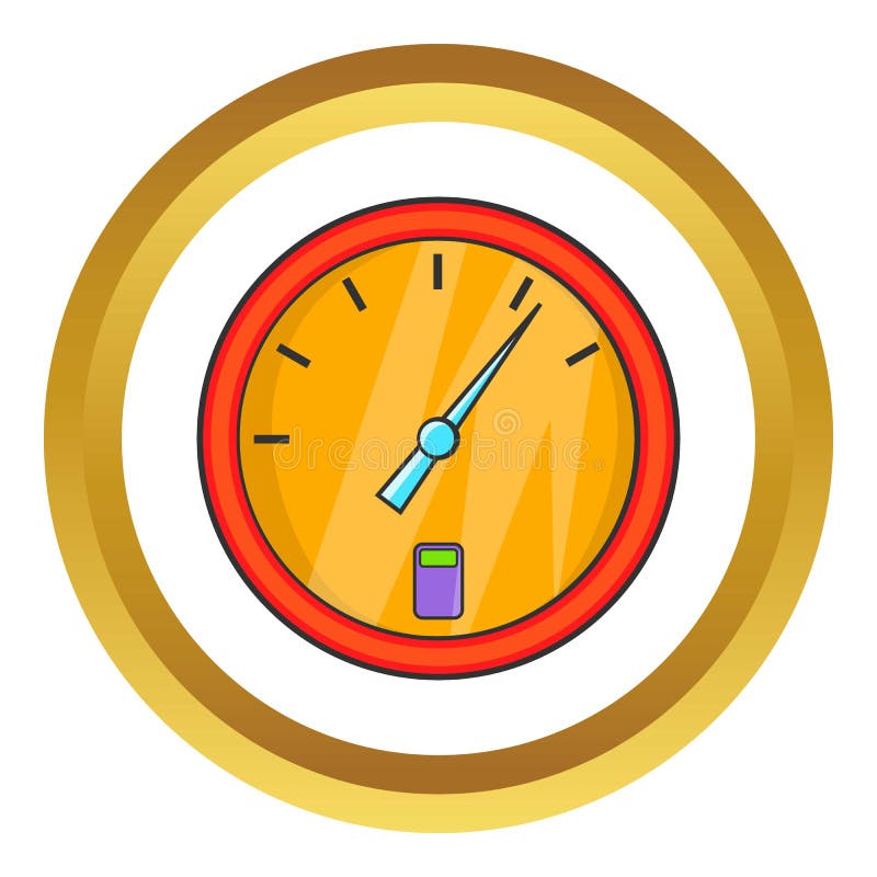 Indicator Fuel Device Icon, Cartoon Style Stock Vector - Illustration ...