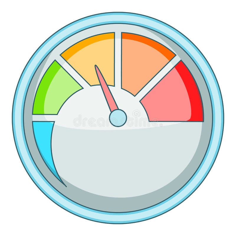 Indicator Icon, Cartoon Style Stock Vector - Illustration of heat, home ...