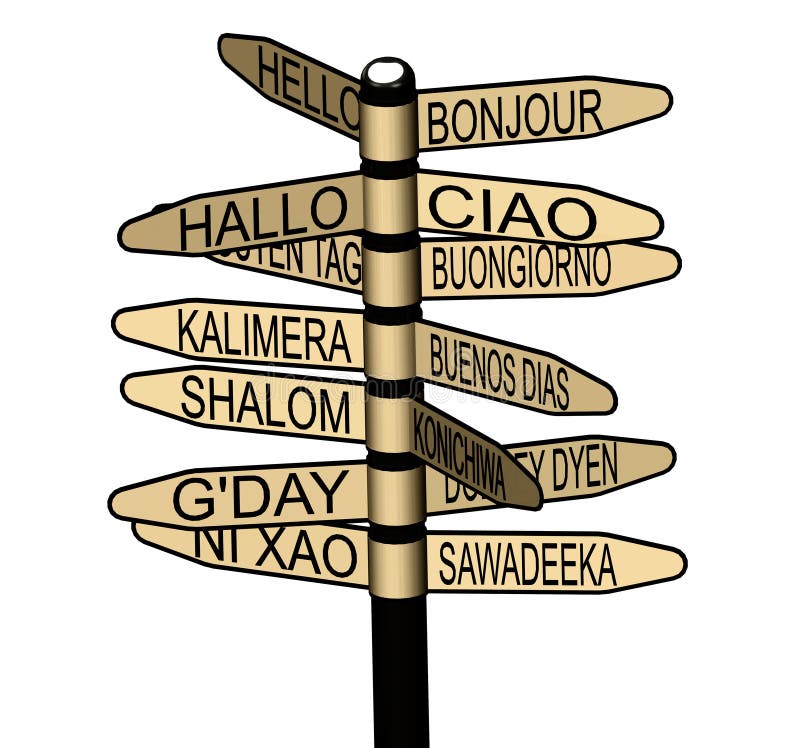 Indicator with Language Diversity Stock Illustration - Illustration of ...