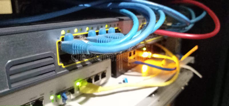 Indicator Light on the Server Box Stock Photo - Image of wheel ...