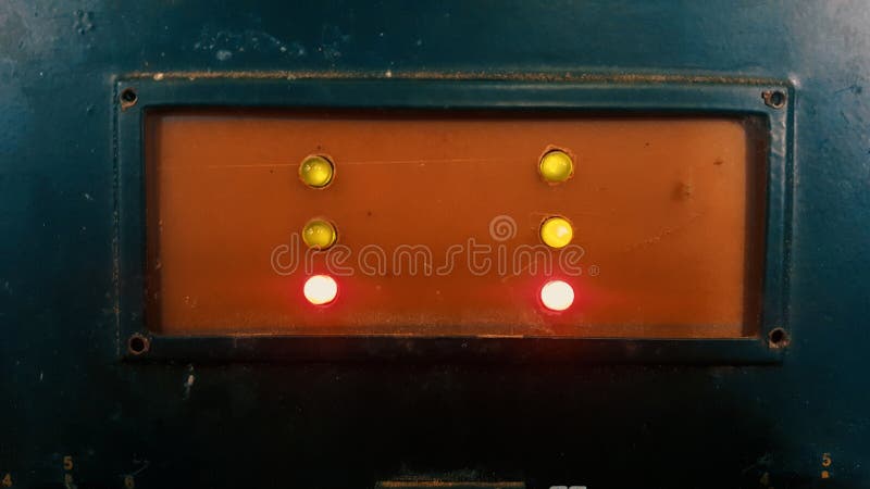 The Indicator Lights are Old but Outdated but Still on Stock Image ...