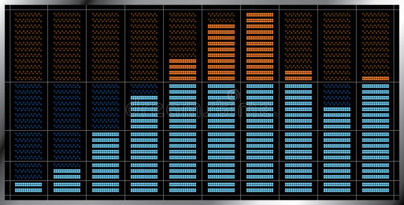 Indicator - Musical Equalizer. Stock Vector - Illustration of frame ...