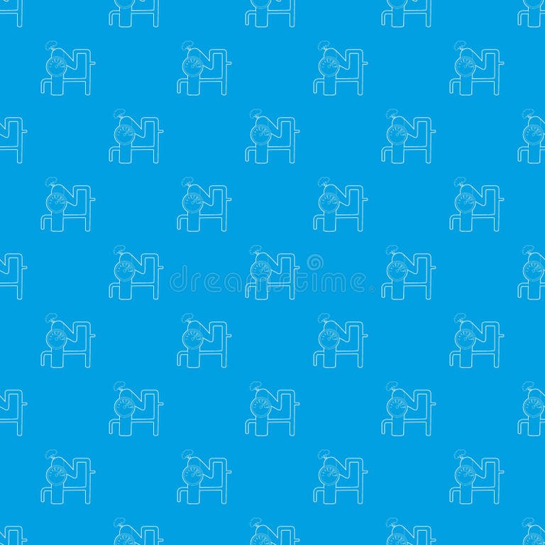 Indicator Pattern Vector Seamless Blue Stock Vector - Illustration of ...