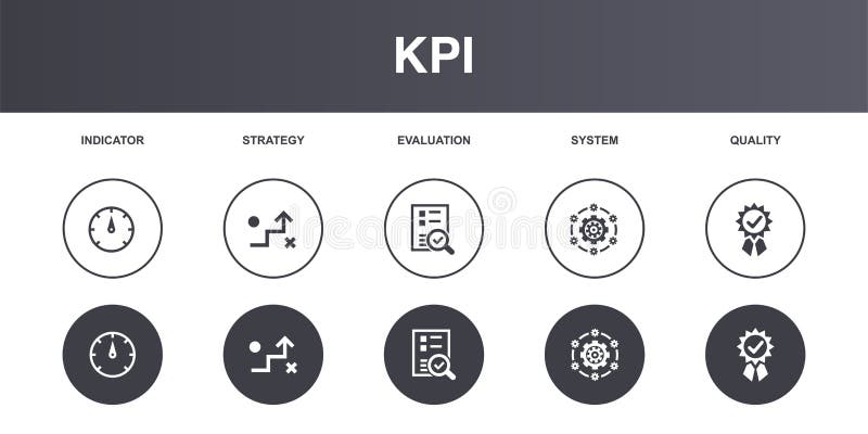 Indicator, Strategy, Evaluation, System Stock Vector - Illustration of ...