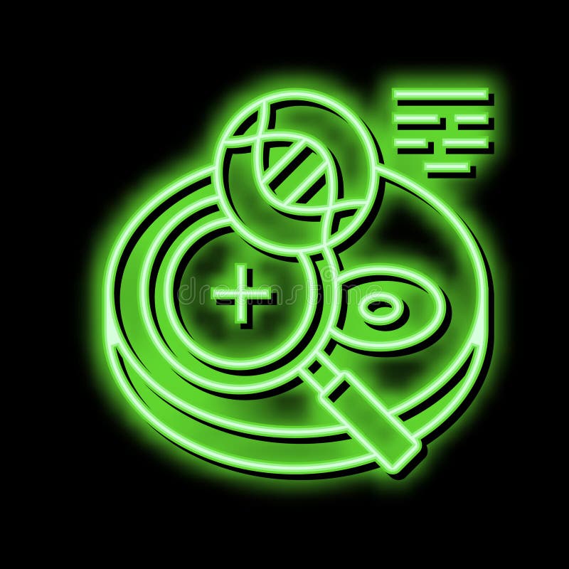 Indicator of Success Fertilization Neon Glow Icon Illustration Stock ...