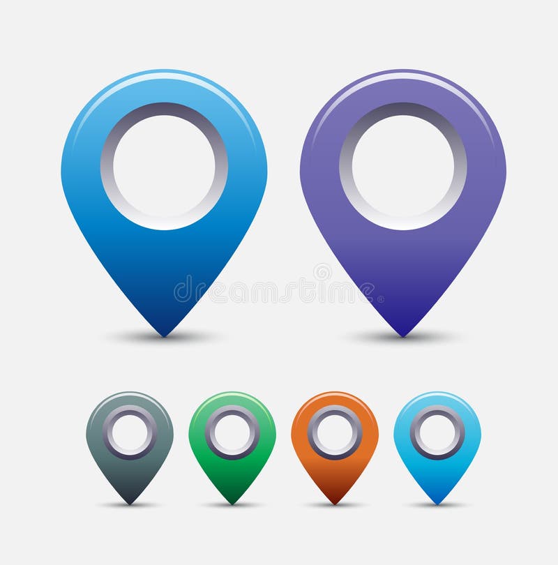 Indicatori Di Posizione Del Trasporto Illustrazione Vettoriale ...