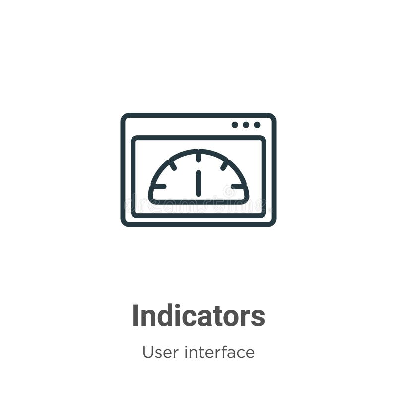 Business Indicators Line Icon Concept. Business Indicators Flat Vector ...