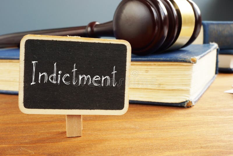 Indictment is Shown on the Photo Using the Text Stock Image - Image of ...