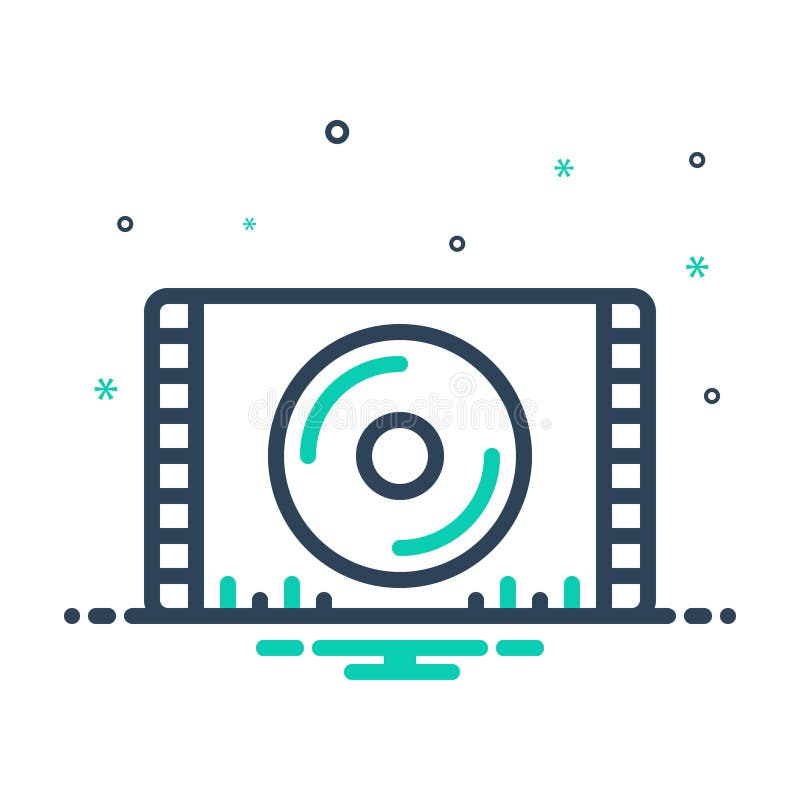 Mix Icon for Indie, Record and Frame Stock Vector - Illustration of ...