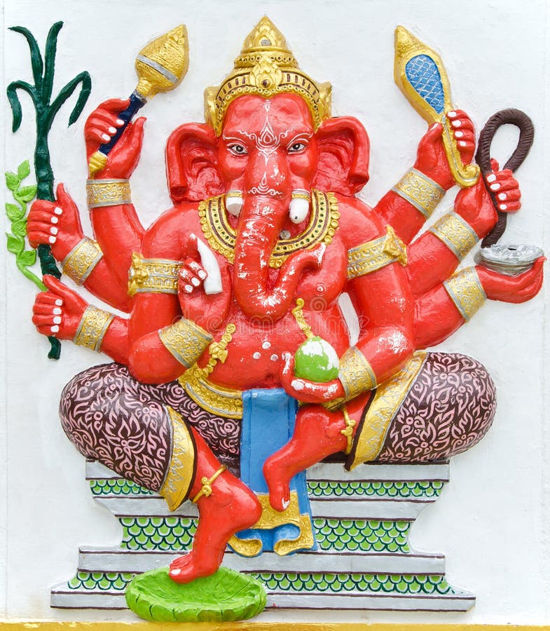 Indien-Gott Ganesha Oder Gott Des Erfolgs Stockbild - Bild von glaube ...