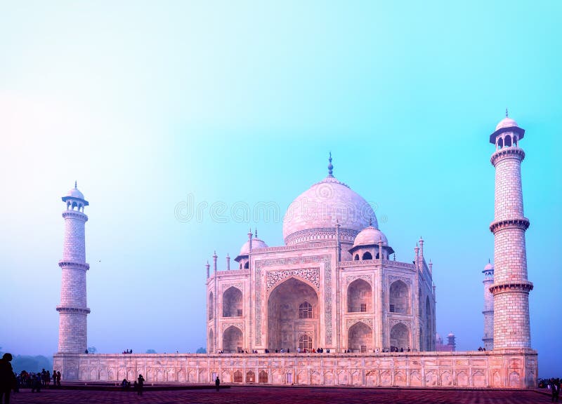 Taj Mahal Palace in Indien, Indischer Tempel Taj Mahal Stockfoto - Bild ...