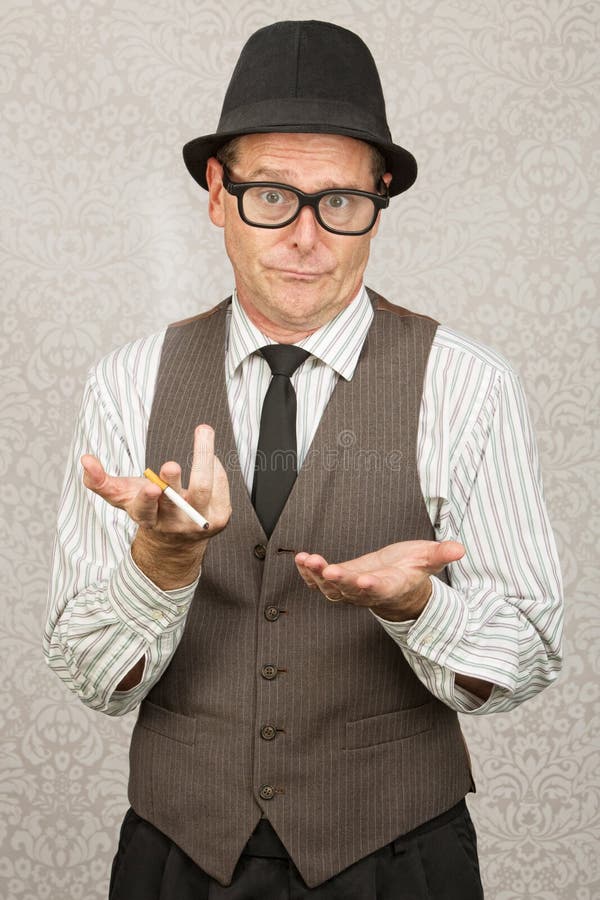 Indifferent Man in Hat stock photo. Image of handsome - 34749882