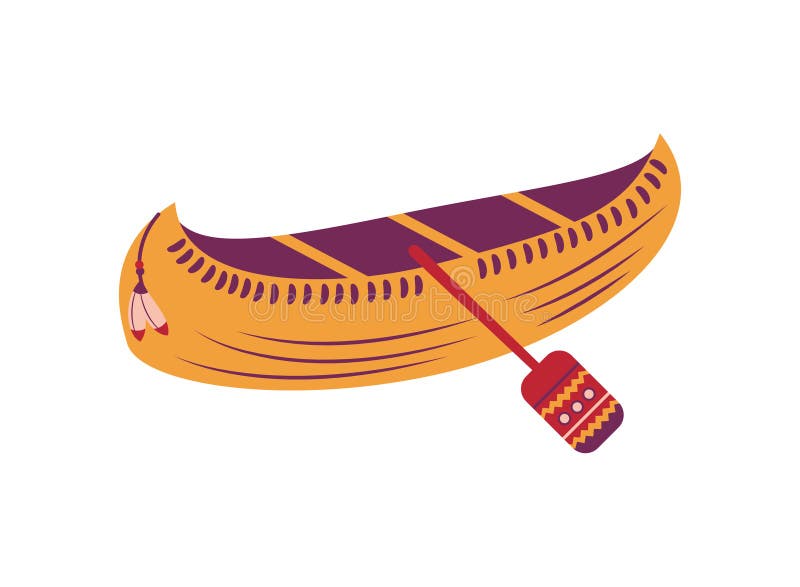 Native Canoe Clipart
