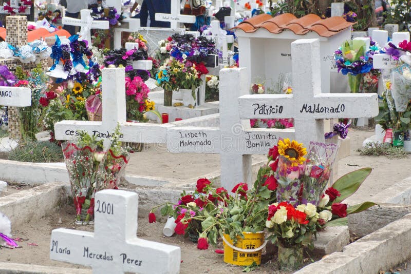 Indigenous Cemetery on Day of the Dead Editorial Photography - Image of ...