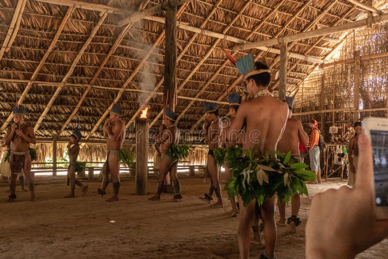 Indigenous Community in the City of Manaus in Amazonia Editorial Stock ...