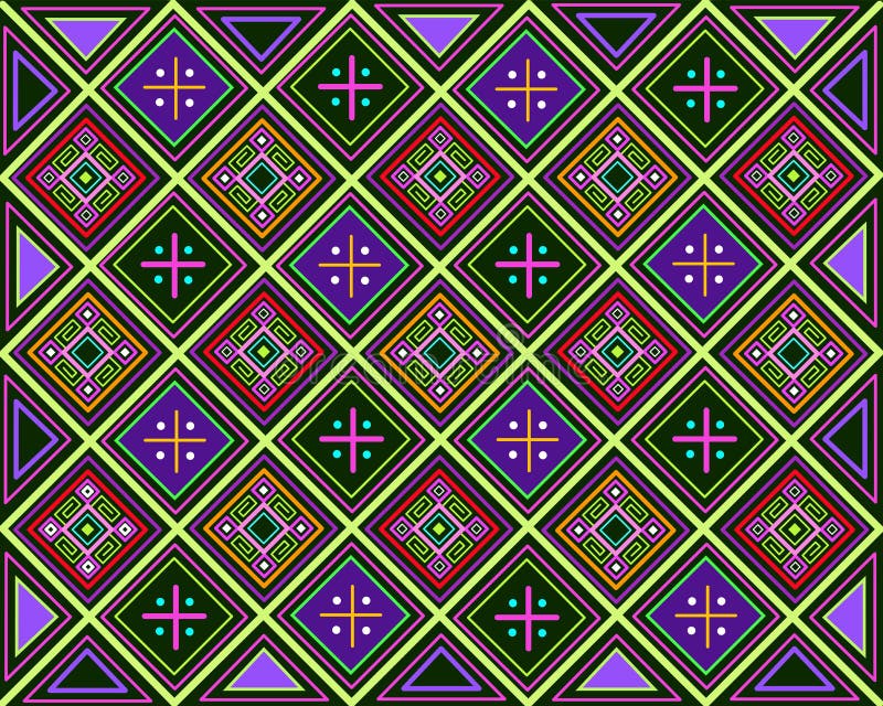 Indigenous Ethnic Pattern Design Illustration Stock Illustration ...