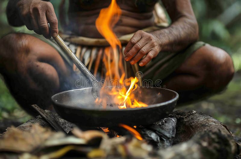 Fire in jungle stock photo. Image of equipment, flame - 130597024