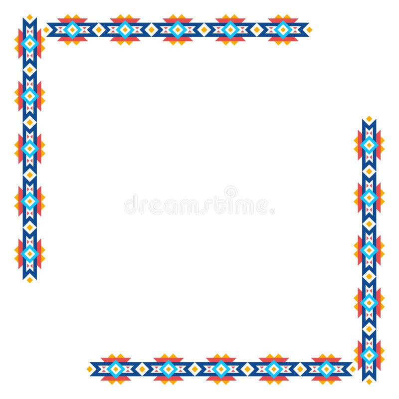Indigenous Native Frame Vector Design Stock Vector - Illustration of ...