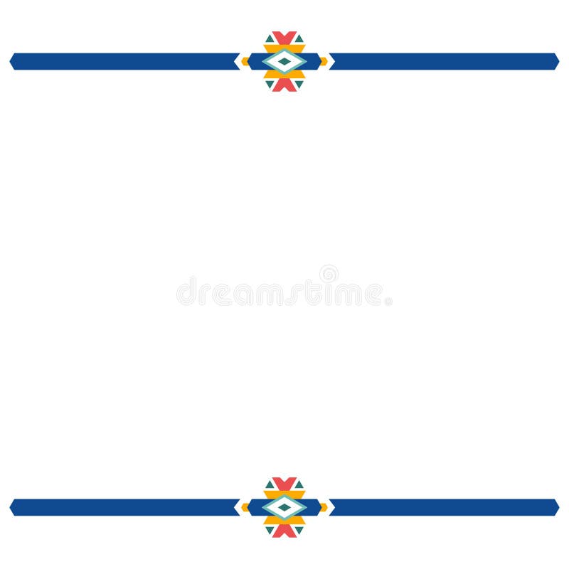 Indigenous Native Frame Vector Design Stock Vector - Illustration of ...