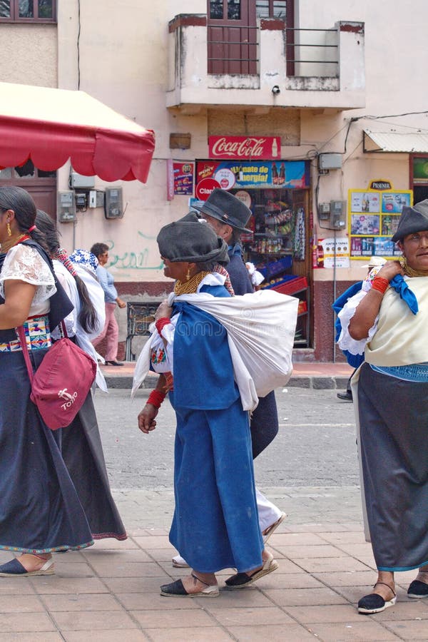 Indigenous People on a Corner Editorial Stock Photo - Image of ...