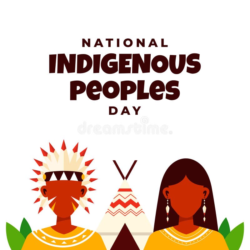 Indigenous Peoples Day Design Illustration Stock Illustration ...
