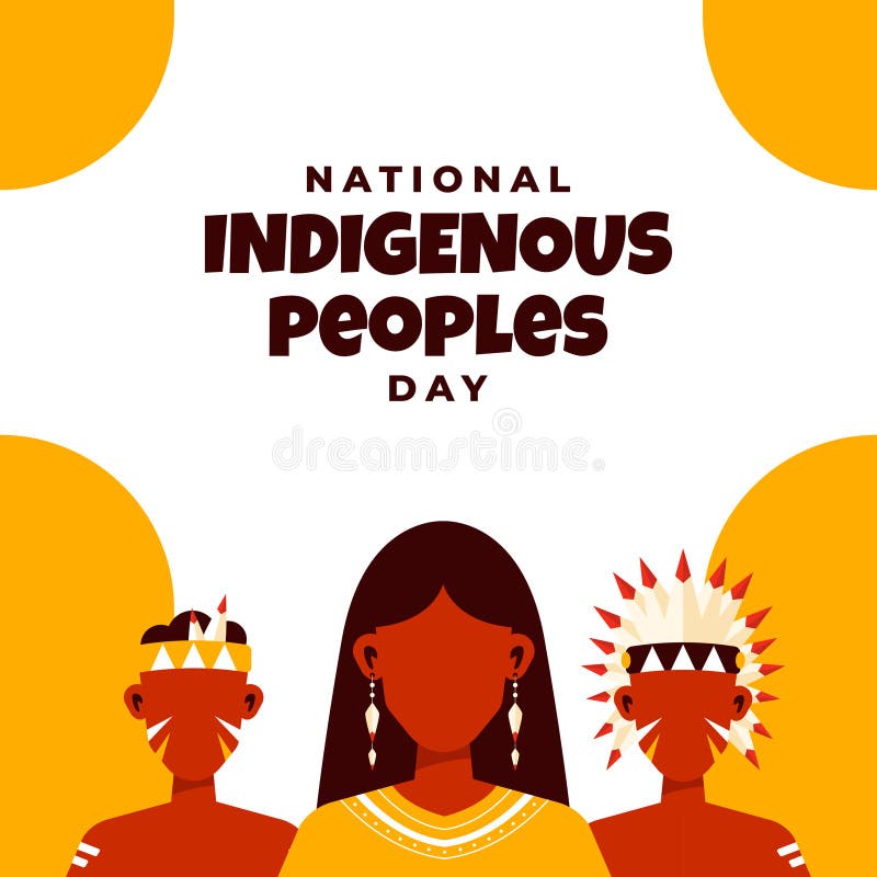 Indigenous Peoples Day Design Illustration Stock Illustration ...