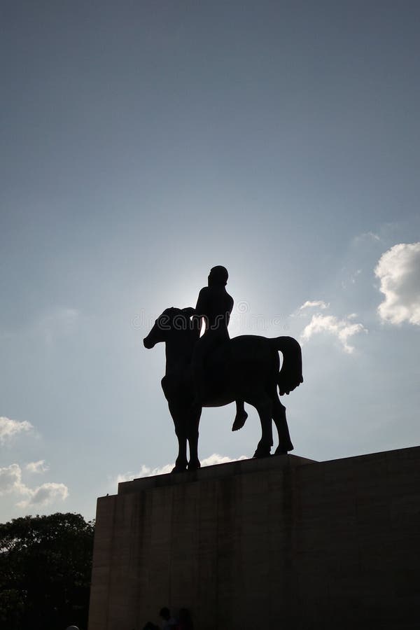 Indigenous Statue Monument for Independence Stock Image - Image of ...