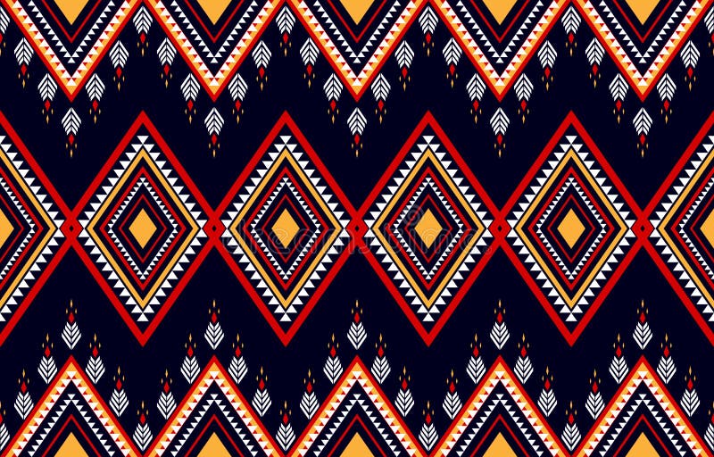 Indigenous Style Seamless Pattern. Geometric Seamless Ethnic Pattern ...