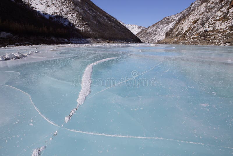 Indigirka stock photo. Image of cherskiy, pellucid, blue - 61053210