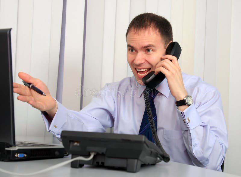 Indignant businessman stock photo. Image of indignant - 11809708